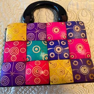 MEXICANA | Bags | Mexican Wooden Tile Purse | Poshmark
